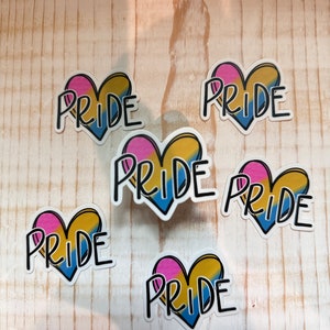 STICKER, Pansexual Pride, Pan Sticker, Vinyl Sticker, Lucky Shadow Shop ...