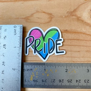 STICKER, Poly Pride, Polysexual, Pride Sticker, Pride Art, Friend Gift ...