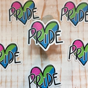 STICKER, Poly Pride, Polysexual, Pride Sticker, Pride Art, Friend Gift ...