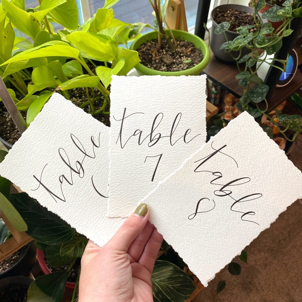 Calligraphy Numbers - Etsy