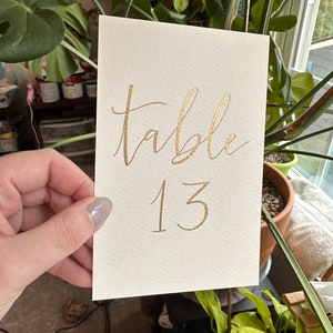 Table Number Inserts for Wedding Decor Frames, Hand Torn Deckled Edge ...