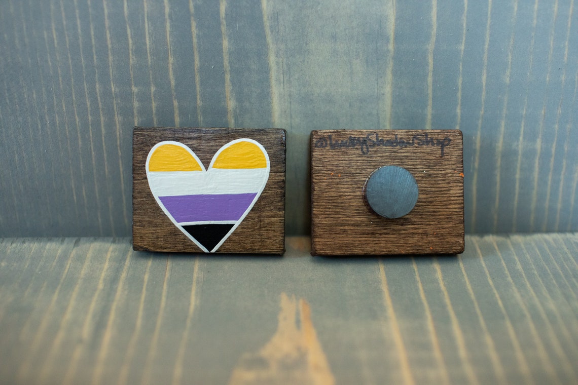 Nonbinary PRIDE Fridge Magnet Pride Flag Lgbtq Friend - Etsy