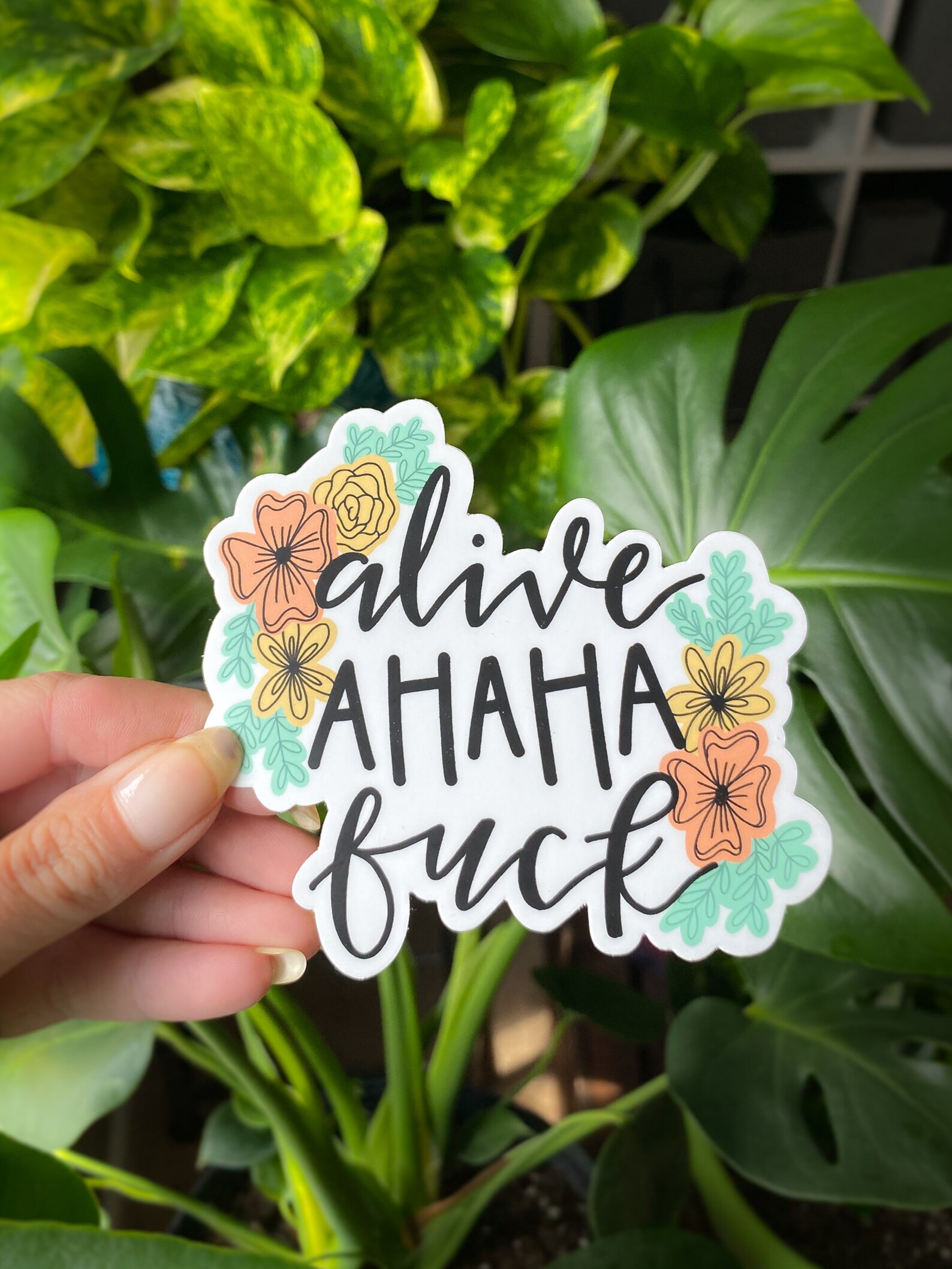 Alive Aha STICKER Alive Ahaha Friend Gift Sticker - Etsy