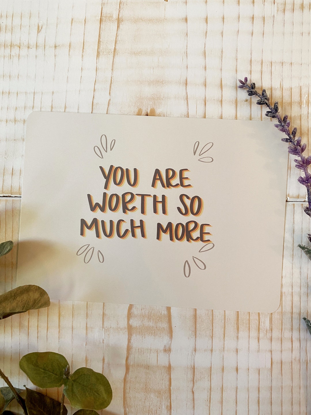 You are worth so much more PRINT so much more inspirational - Etsy.de