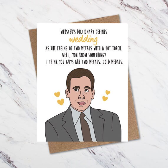 Michael Scott Wedding Card - Etsy
