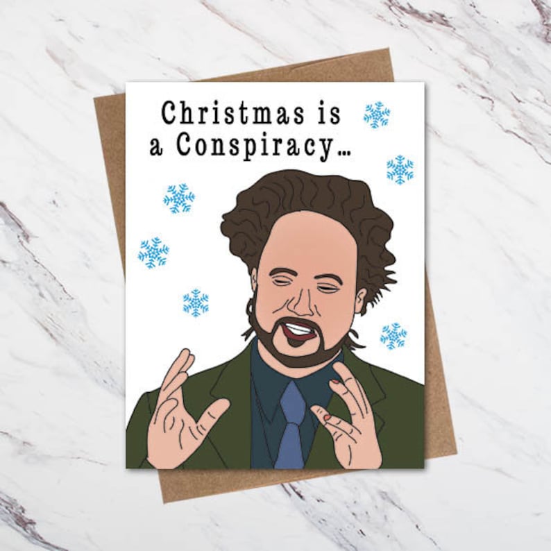 Funny Christmas Card, Christmas Conspiracy Card - Etsy