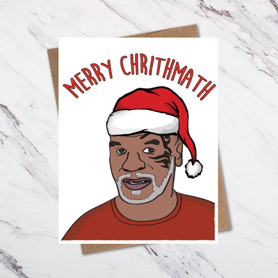 Mike Tyson Christmas Card - Etsy UK