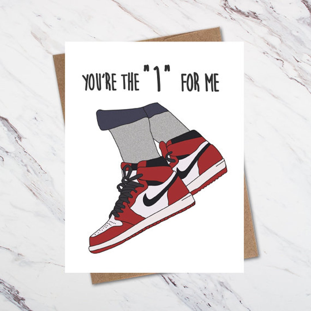 Sneaker Head Love Card, Jordan 1 Card, Sneaker Valentine - Etsy