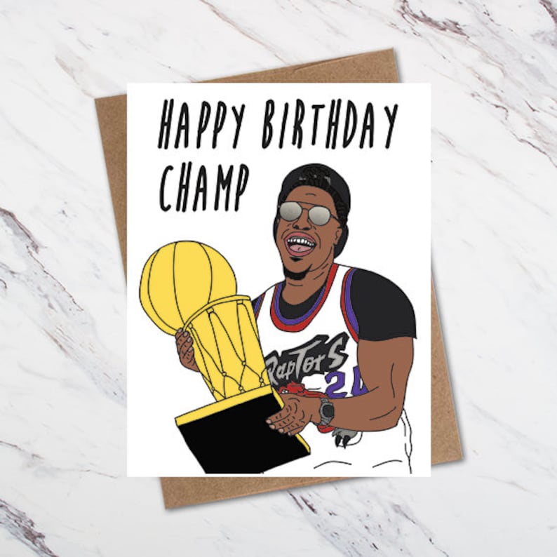 Toronto Raptors tarjeta de cumpleaños, tarjeta de cumpleaños de Kyle ...