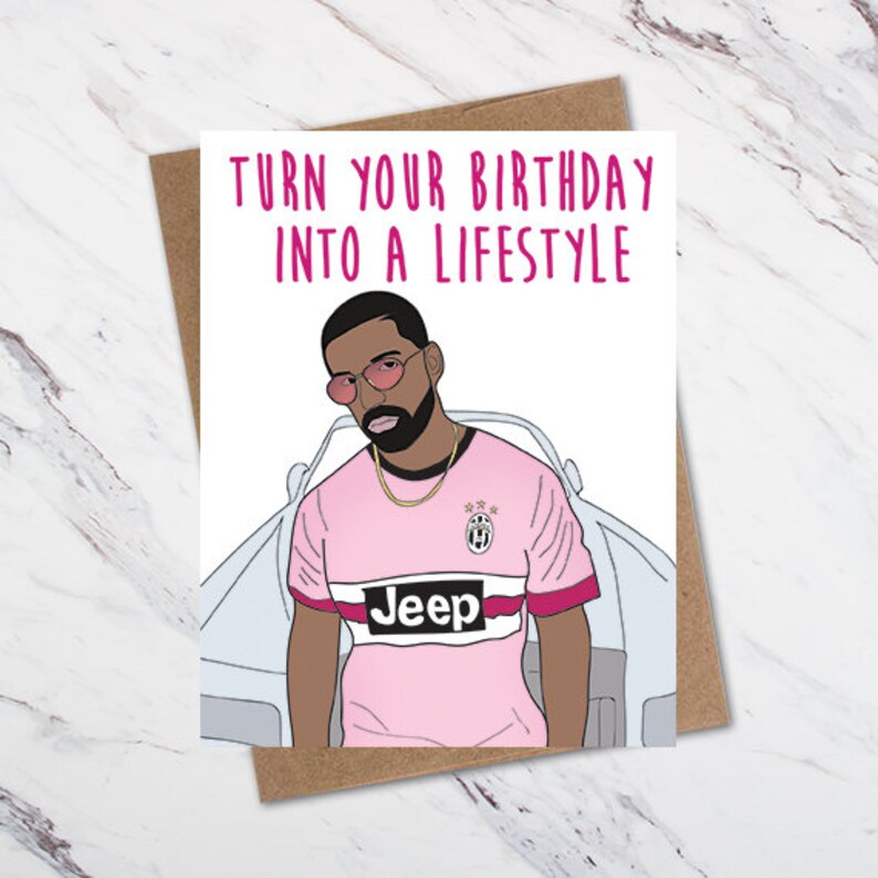 Drake Birthday Card, Drake Card, Cool Birthday Card - Etsy