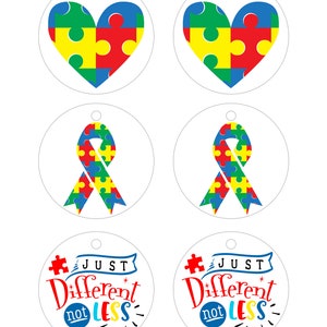 Printable Autism Christmas Ornaments - Etsy