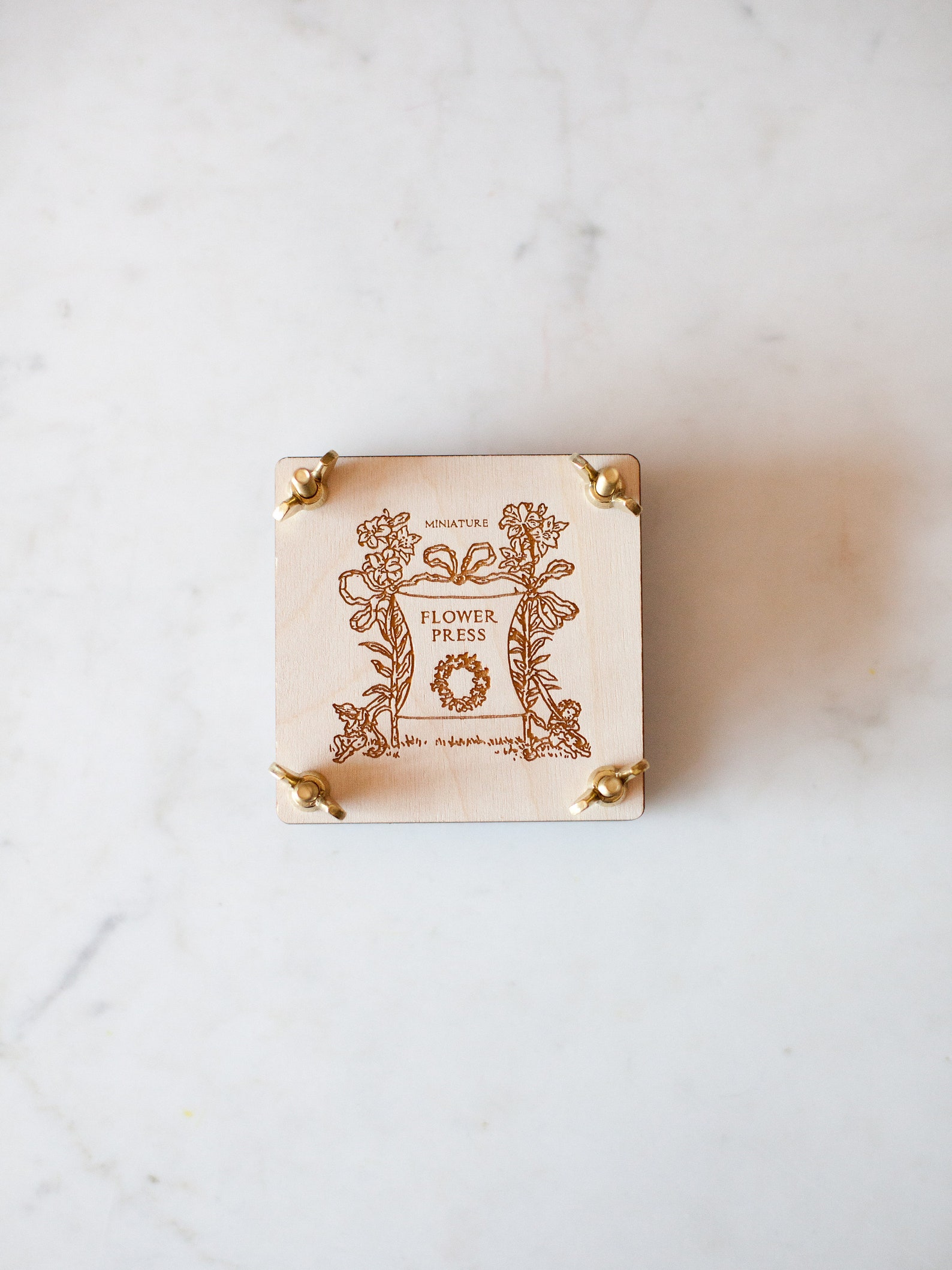 Miniature Botanical Flower Press Blumenpresse Wooden Flower | Etsy