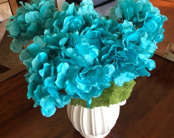 Teal hydrangea | Etsy