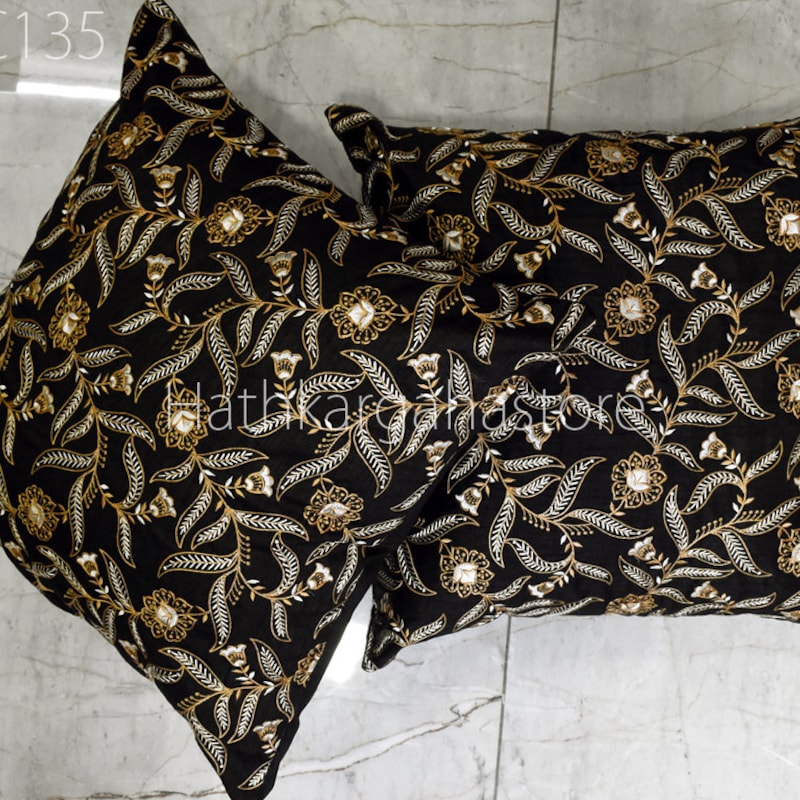 Embroidered Cushion - Etsy