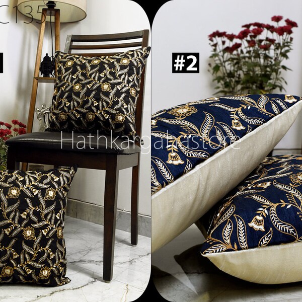 Embroidered Cushion - Etsy