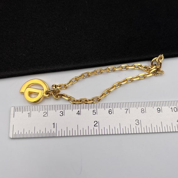 Christian Dior Vintage CD Charm Chain Bracelet - Gem