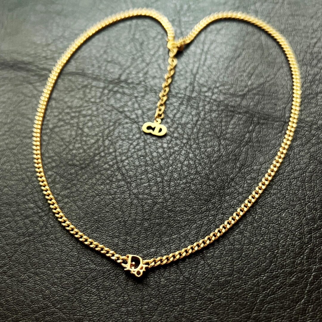 Christian Dior Vintage Dior Chain Link Necklace - Etsy
