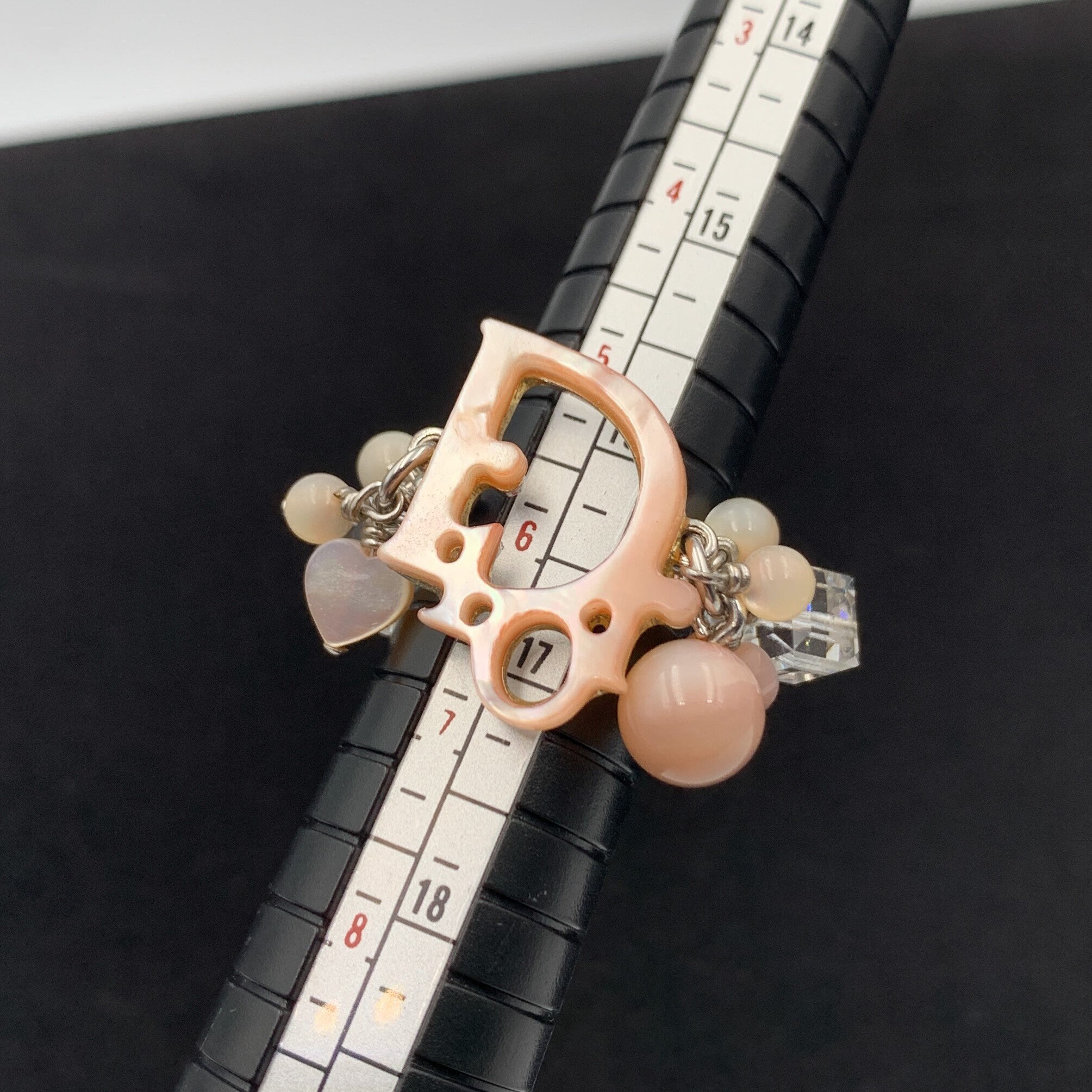 Christian Dior Vintage Dior Logo Pearl Ring Size 6 | Etsy