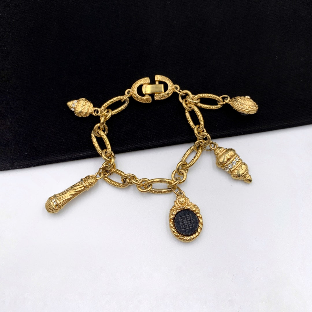 GIVENCHY Vintage Charm Bracelet - Etsy