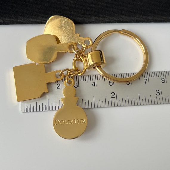 Christian Dior Vintage Perfume Bottle Charm Key Ring … - Gem