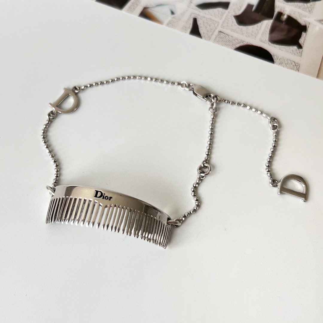 Christian Dior Vintage Comb With D Logo Chain Link Bracelet - Etsy