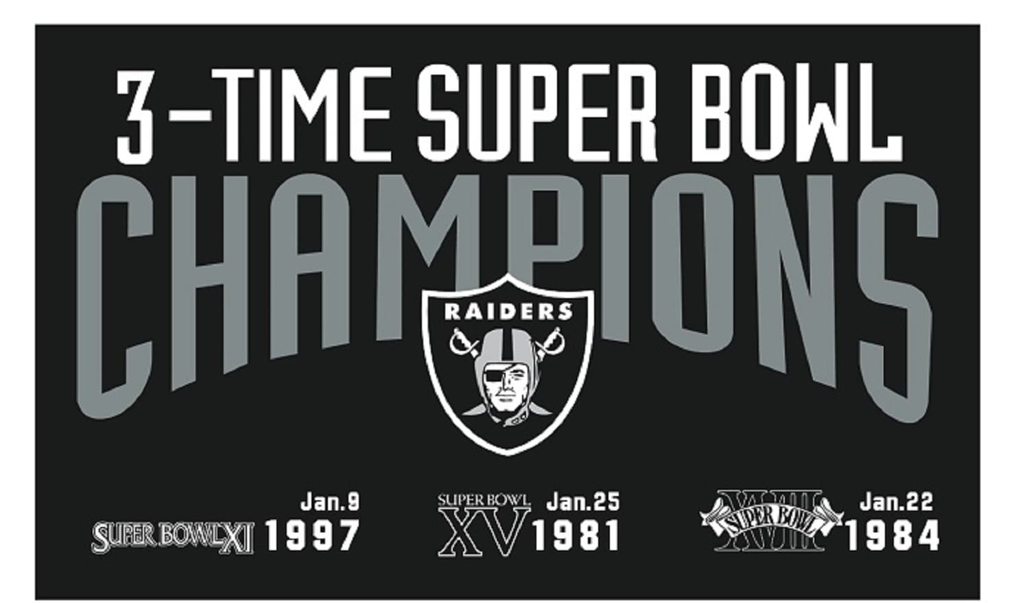 Limited Edition Raiders SB Banner - Etsy