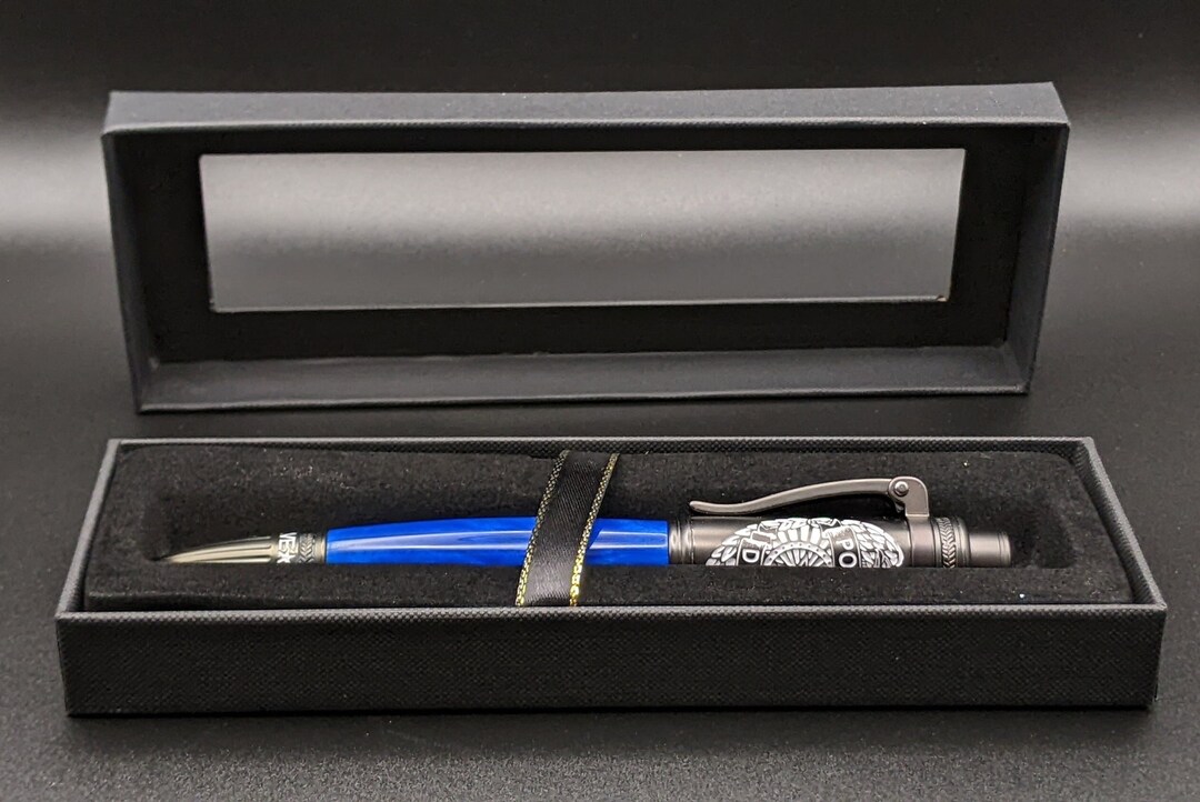 Police Department Thin Blue Line Click Pen - Etsy