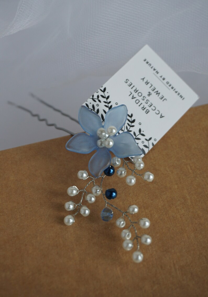 Something Blue for Bride Blue Wedding Hair Pin Pastel Blue - Etsy
