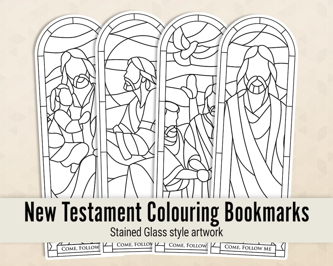 New Testament Colouring Bookmarks - DIGITAL Files - Etsy