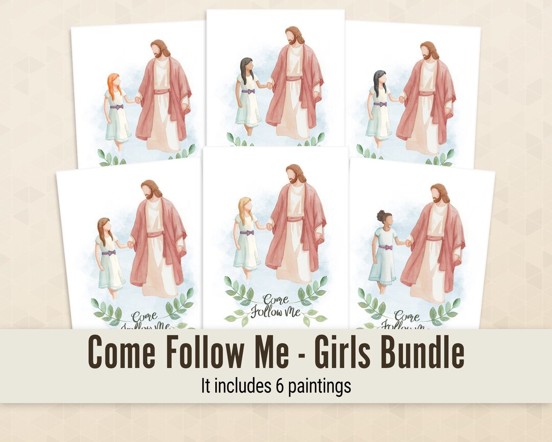 Bundle - Jesus Walking With a Girl - Come Follow Me - Digital - Etsy