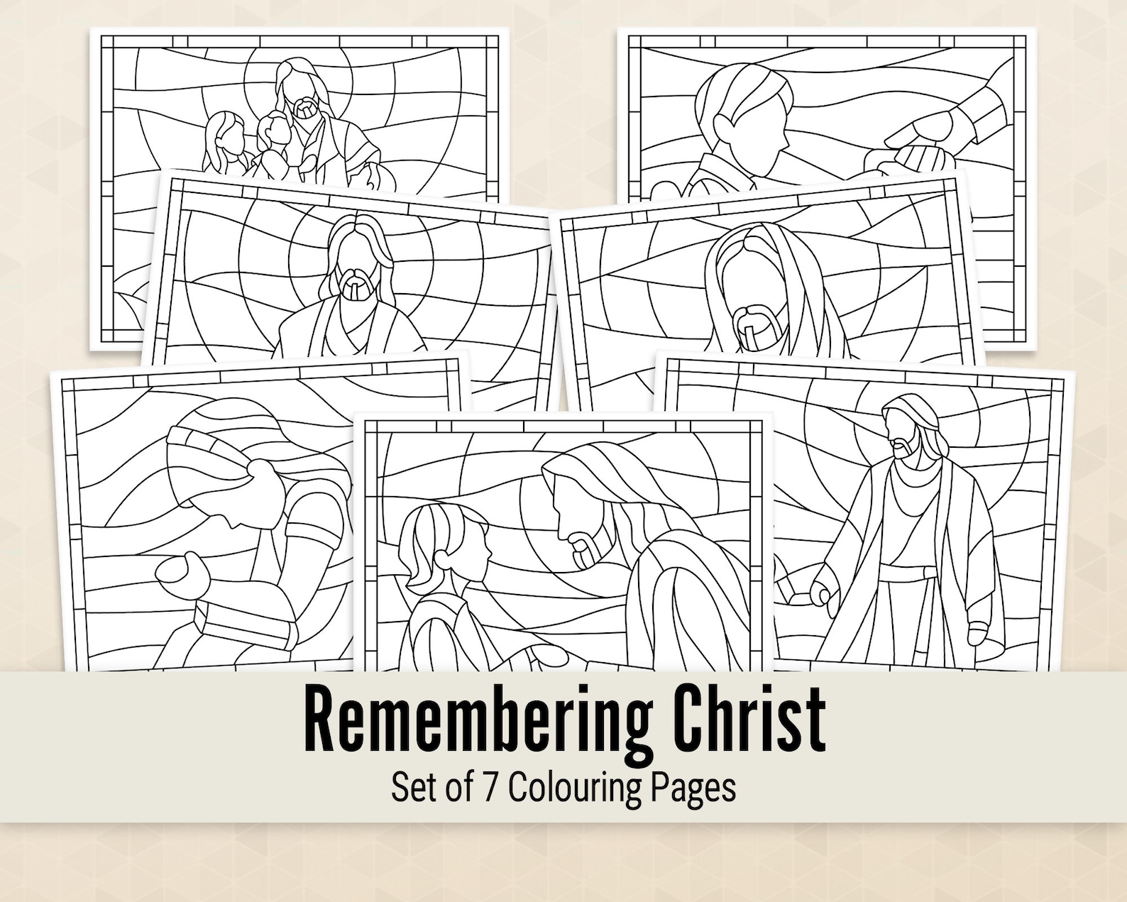 Remembering Christ Colouring Pages - Etsy