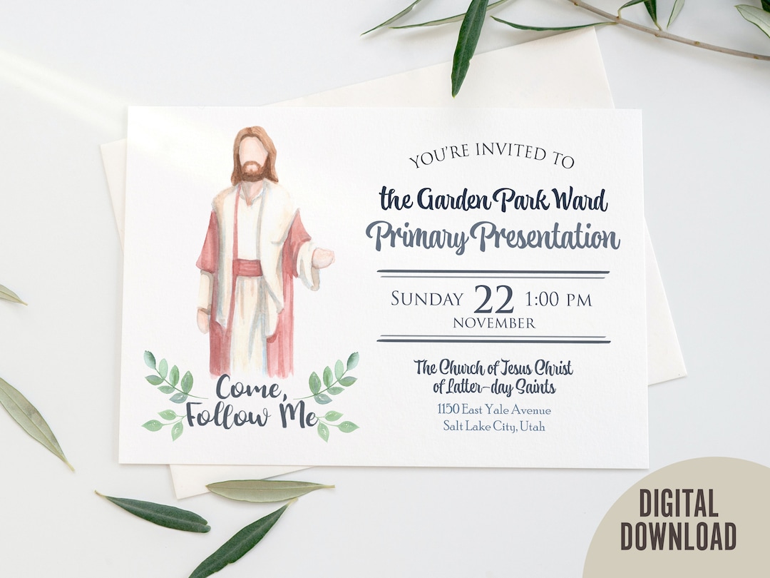 Primary Program Invitation, Customised Just for You - DIGITAL File - Etsy