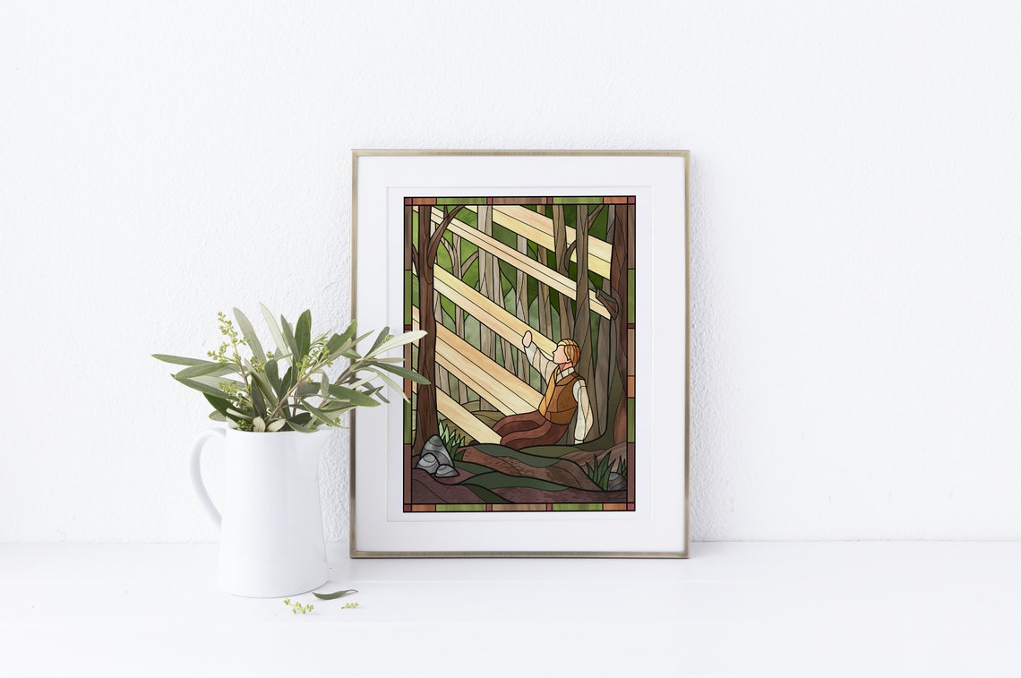 The First Vision Stained Glass Style Print Come Follow Me - Etsy UK