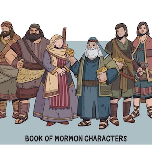 Book of Mormon Characters Posters, Come Follow Me Bulletin Board Decor ...