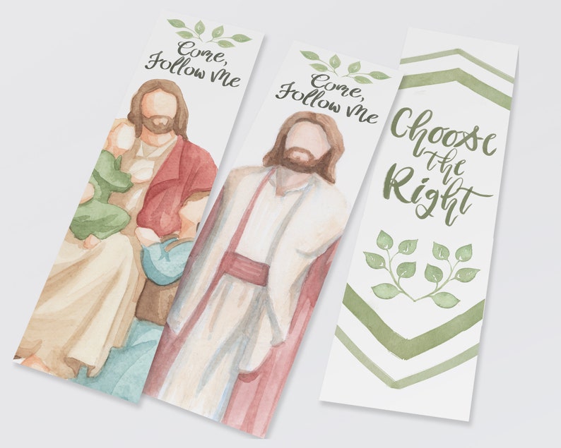 Come Follow Me Bookmarks DIGITAL Files - Etsy Canada