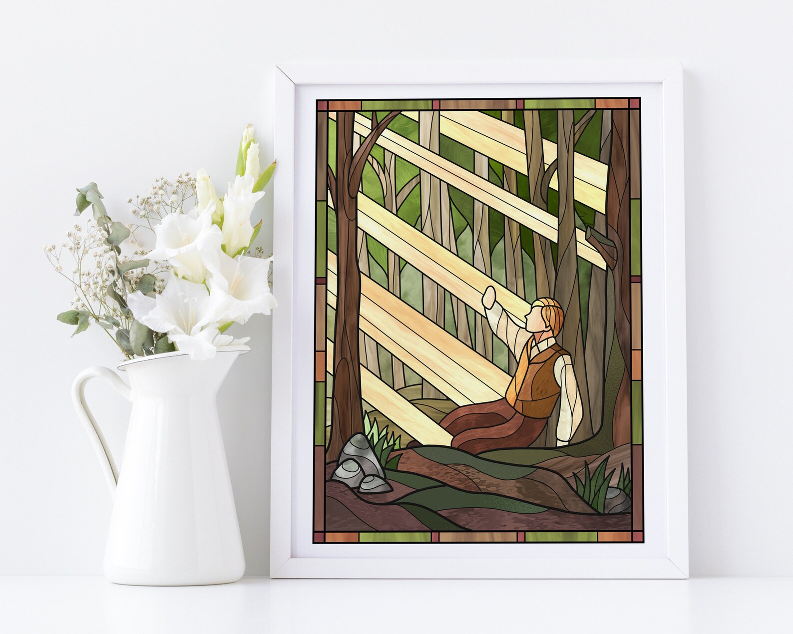 The First Vision Stained Glass Style Print Come Follow Me - Etsy UK