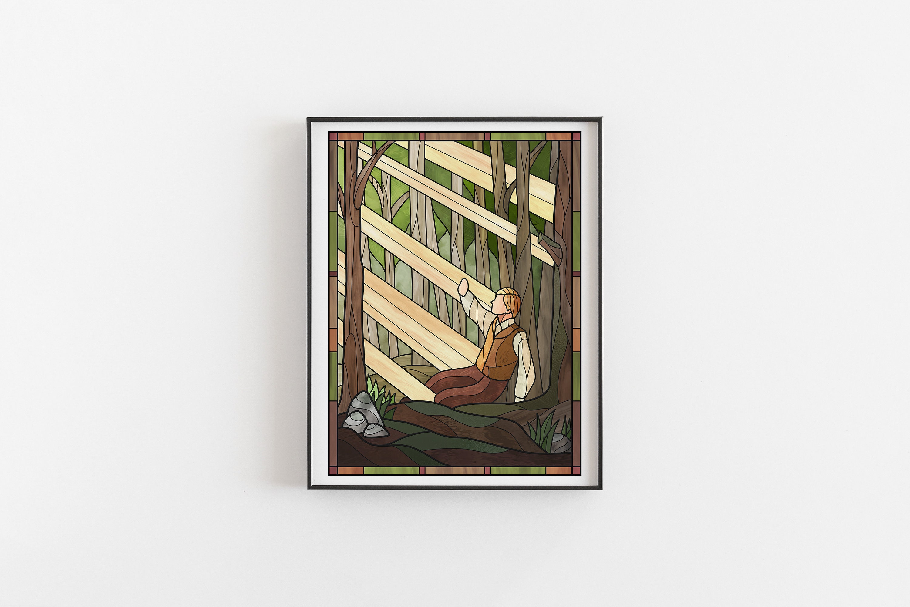 The First Vision Stained Glass Style Print Come Follow Me - Etsy UK