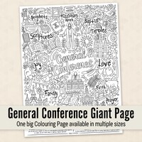 General Conference Coloring Page Printable - Etsy