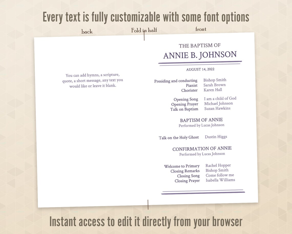 Baptism Cover and Invitation Bundle - Girl (brown Hair) Walking With ...