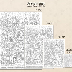 Colouring Advent Calendar - Christmas Giant Page - Etsy UK