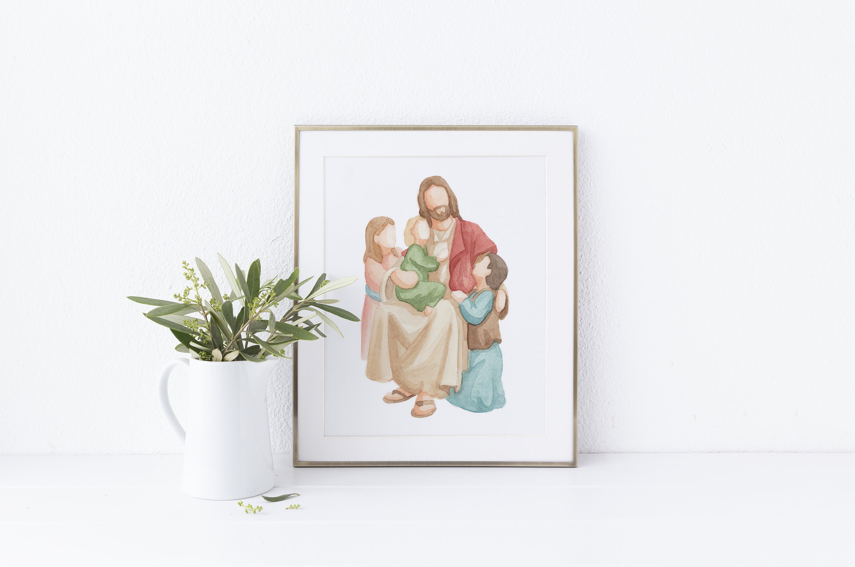 Jesus With the Children Digital Print - Etsy