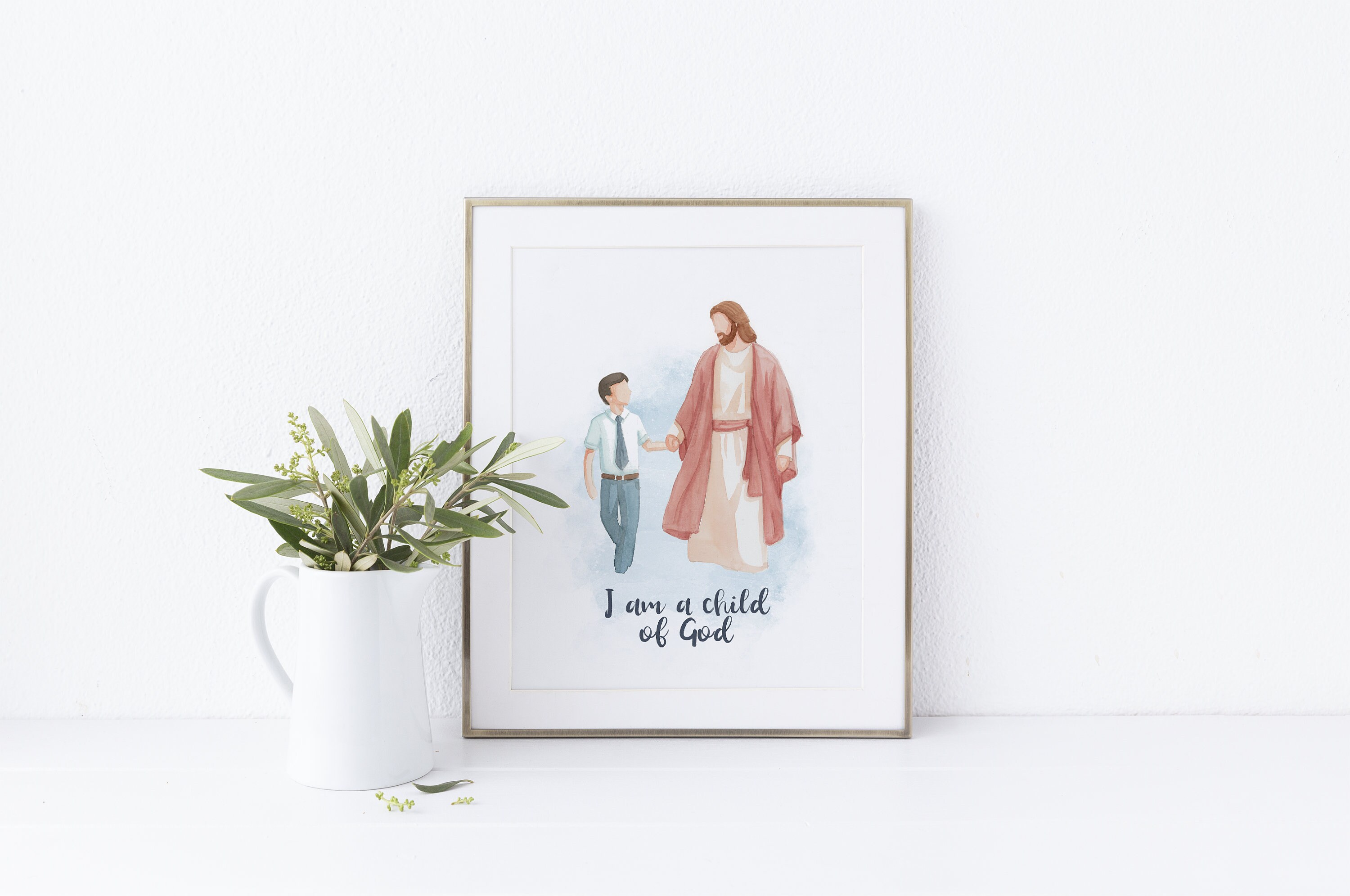 8x10 LDS Baptism Decor Prints, I Am a Child of God, LDS Temple, Baptism ...