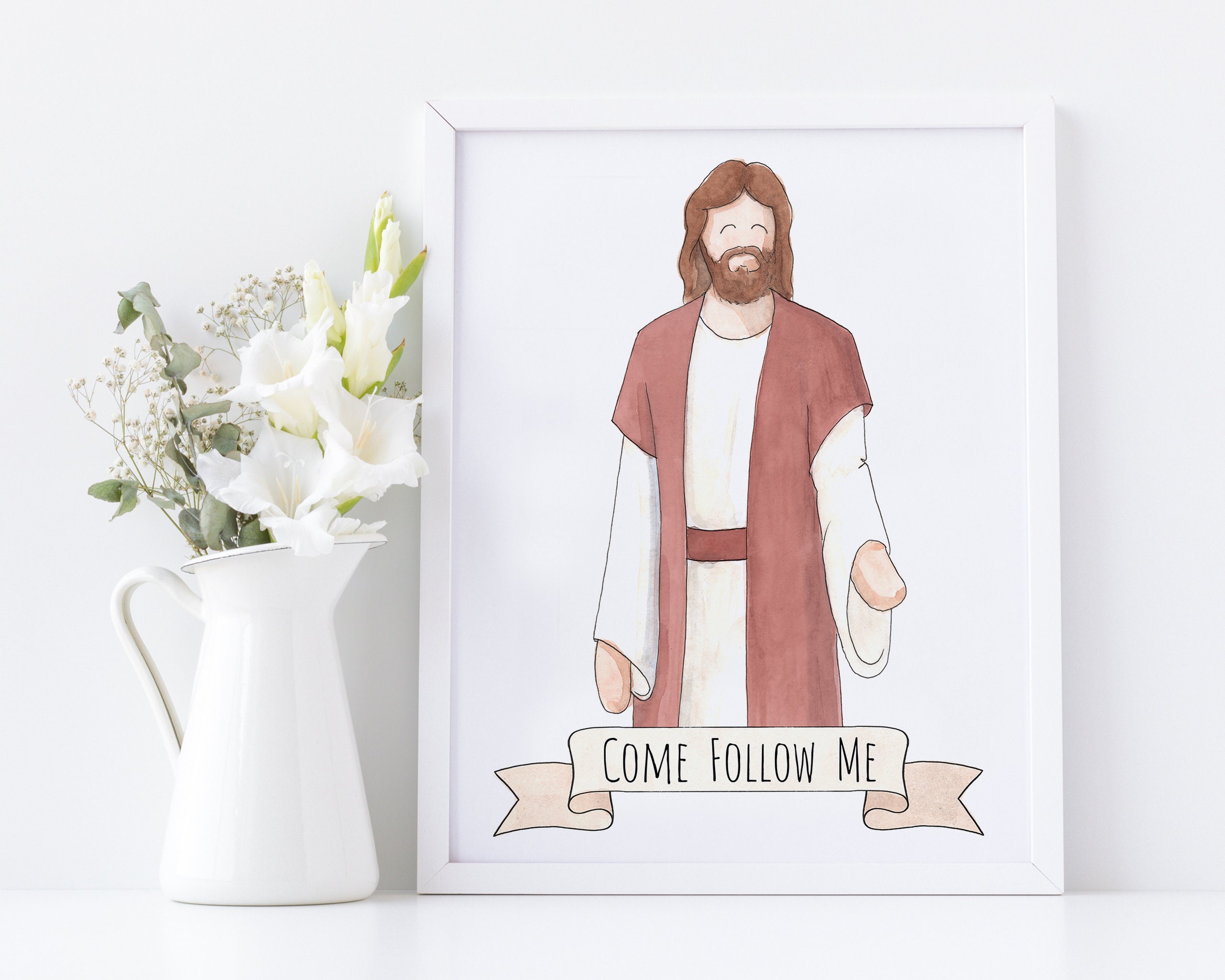 Come Follow Me LDS Decor Come Folow Me Printable Jesus | Etsy