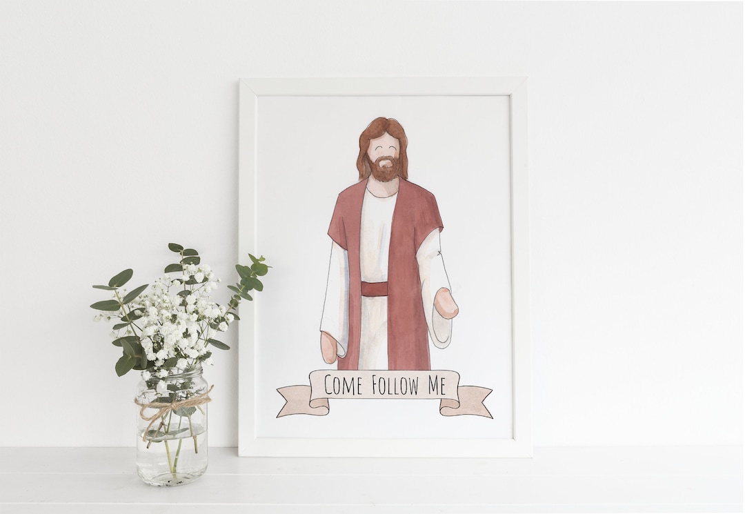 Come Follow Me, LDS Decor, Come Folow Me Printable, Jesus Christ ...