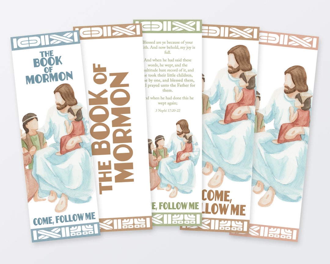 Book of Mormon Bookmarks, Come Follow Me Bookmarks - Etsy