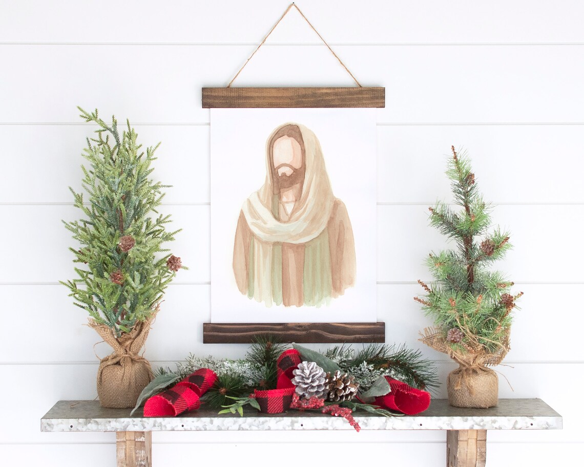 Jesus Painting, LDS Decor, Jesus Christ Watercolor Painting, Jesus ...