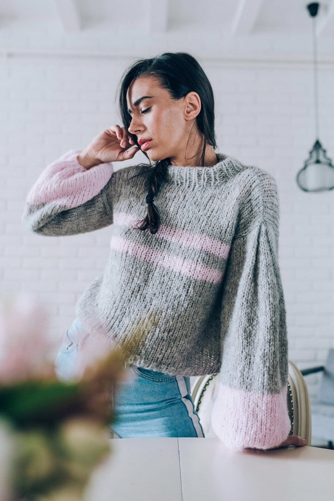 Handmade Sweater. Hand Knitted Wool Jumper. - Etsy