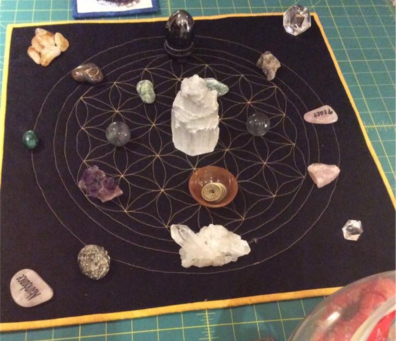 Pendulum Mat/ Crystal Grid - Etsy