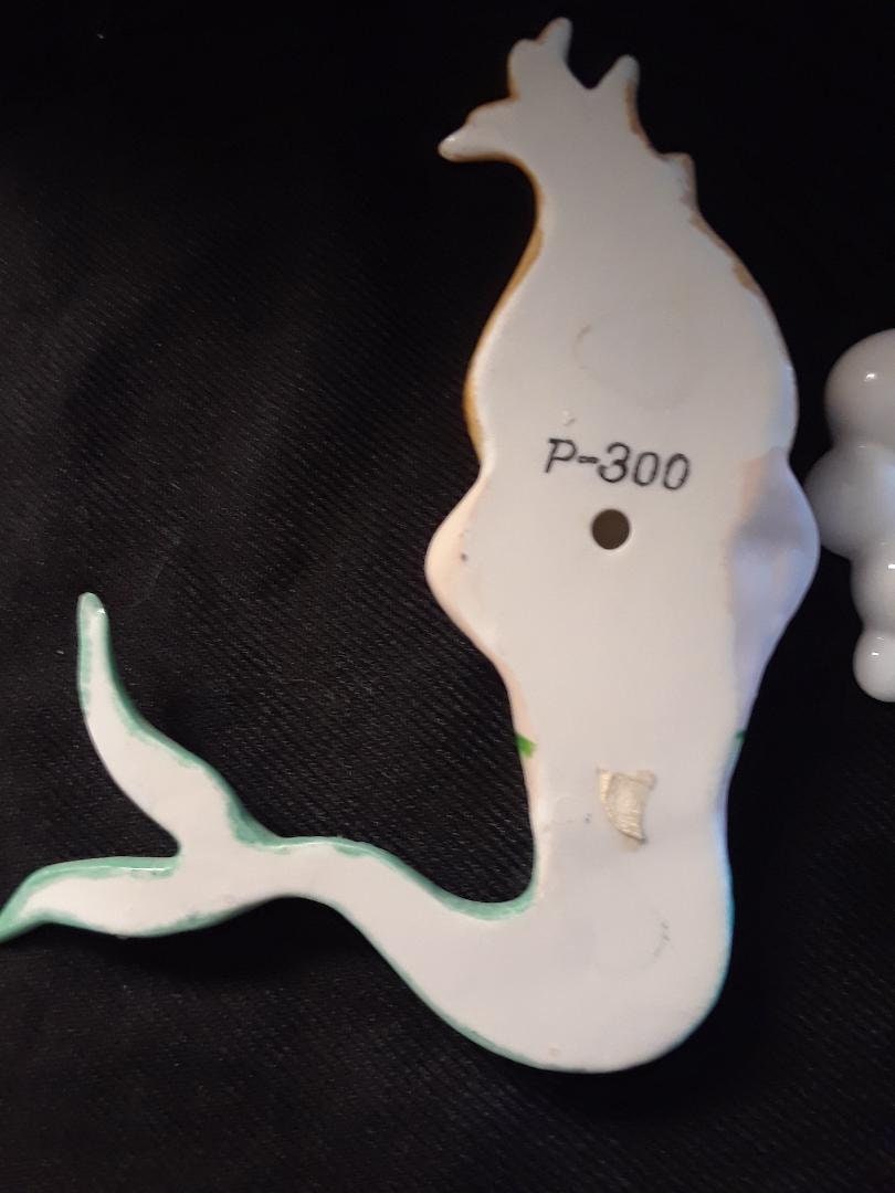 Vintage Napco/ Norcrest Ceramic Mermaid W/ Bubbles Wall Plaque Figurine ...