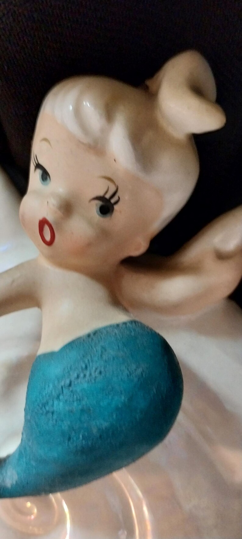 Vintage Norcrest Ceramic Mermaid W/bubbles. Wall Plaque Figurine - Etsy